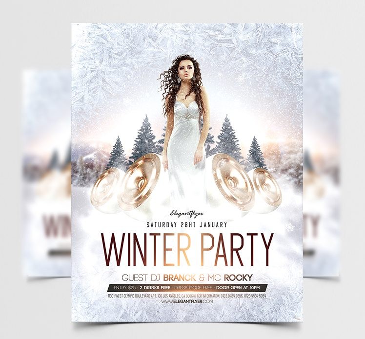 Best Free Winter Party Flyer Templates in PSD + Premium Version | by ...