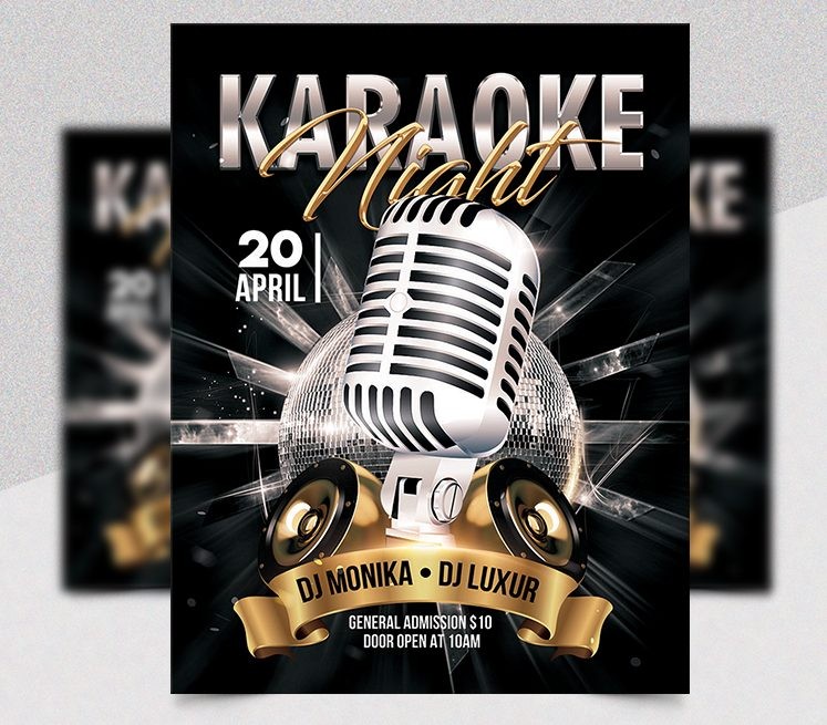 30+ Free Karaoke Flyers Templates in PSD + Premium Version! | by ...