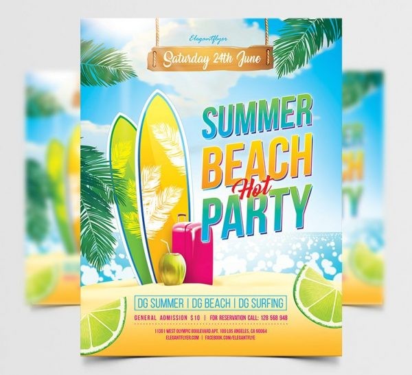 26+ Free Beach and Sea Flyer PSD Templates + Premium Version | by ...