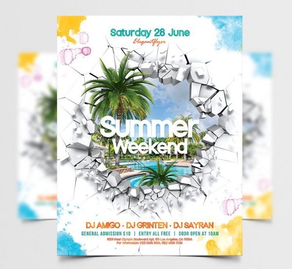 26+ Free Beach and Sea Flyer PSD Templates + Premium Version | by ...