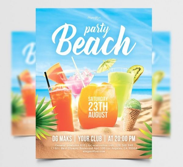26+ Free Beach and Sea Flyer PSD Templates + Premium Version | by ...