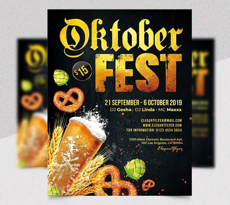 Free Oktoberfest Flyer Templates in PSD for Beer Parties + Premium ...