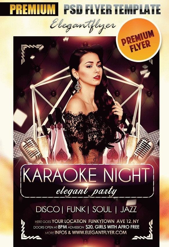 30+ Free Karaoke Flyers Templates in PSD + Premium Version! | by ...