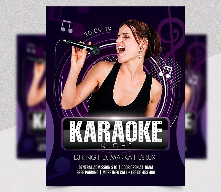 30+ Free Karaoke Flyers Templates in PSD + Premium Version! | by ...