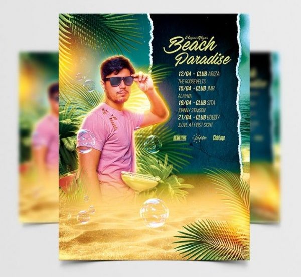 26+ Free Beach and Sea Flyer PSD Templates + Premium Version | by ...