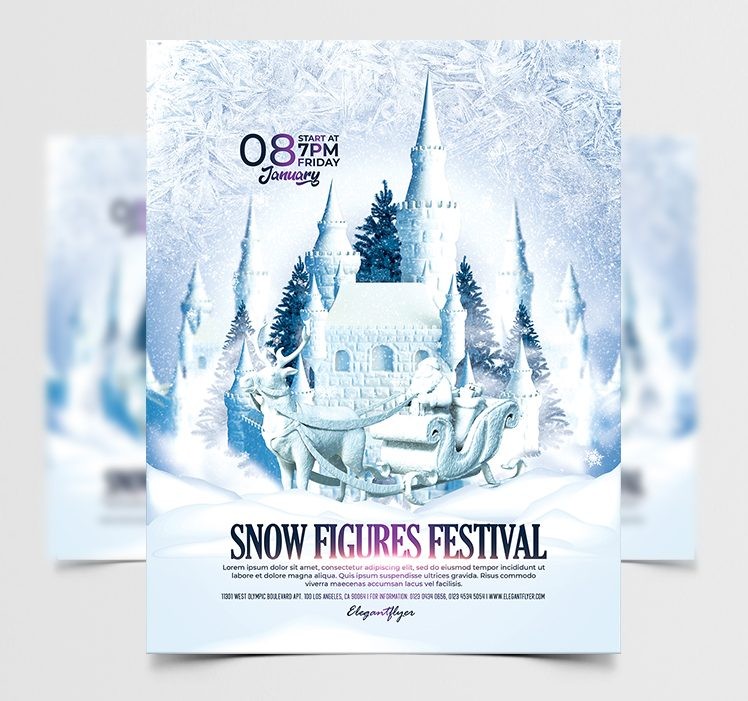 Best Free Winter Party Flyer Templates in PSD + Premium Version | by ...