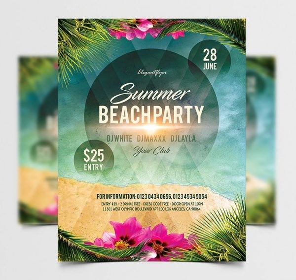 26+ Free Beach and Sea Flyer PSD Templates + Premium Version | by ...