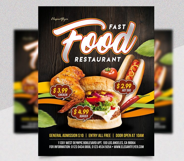 45+ Free Food Flyer Templates in PSD + Premium Version! | by ElegantFlyer