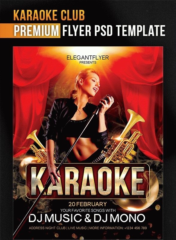 30+ Free Karaoke Flyers Templates in PSD + Premium Version! | by ...