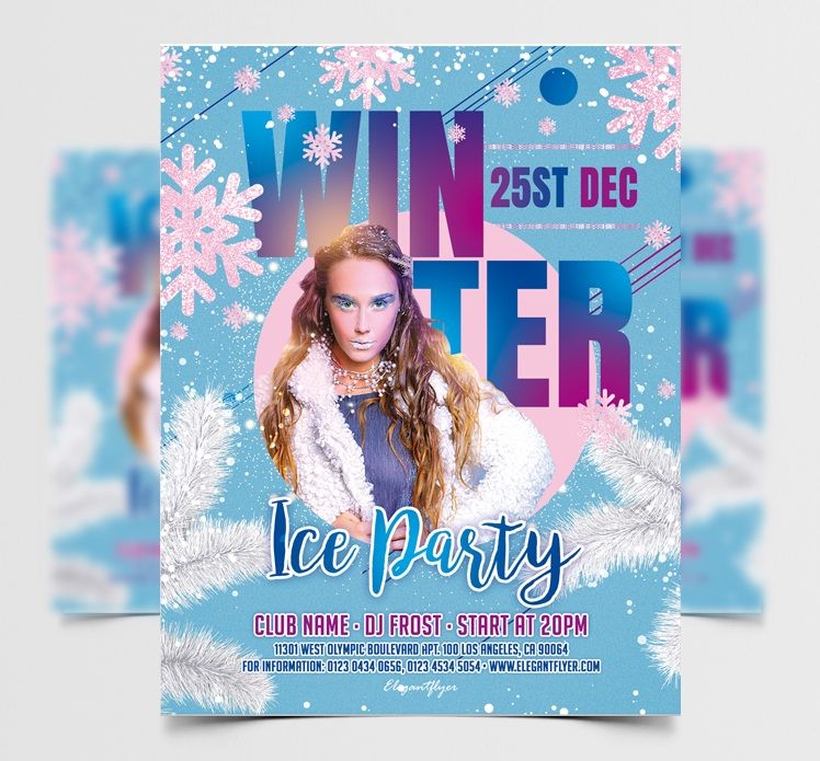 Best Free Winter Party Flyer Templates in PSD + Premium Version | by ...