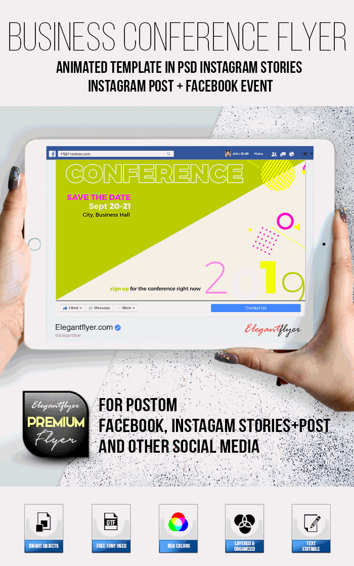 Green Creative Business Event Premium Instagram Stories Template Animated