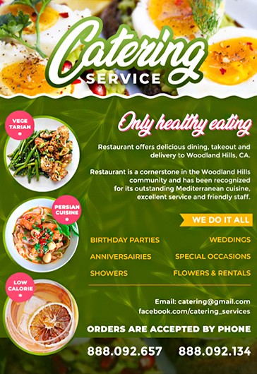Food Leaflet Design