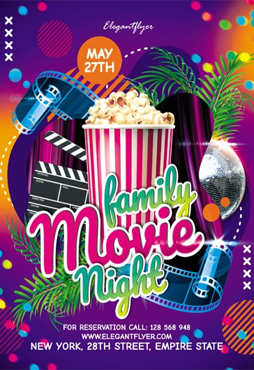 Movie Night Flyer Template Pages 3+ Thousand Movie Night Flyer