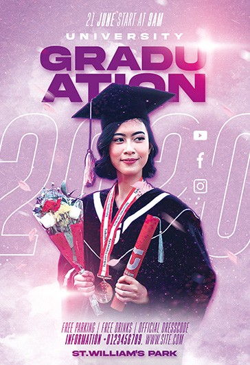 Graduation Templates Free Psd 1000+ Free Graduation Flyer Templates