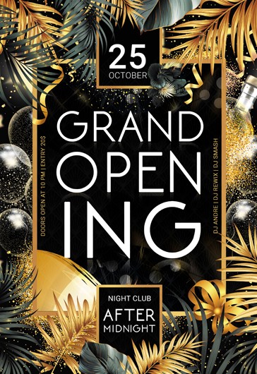 Club Flyer Open Offices Page 4 | Corporate Function Flyer Images