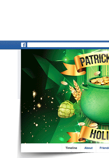 Green Dark St. Patrick’s Day Holiday Cover Premium Social Media ...
