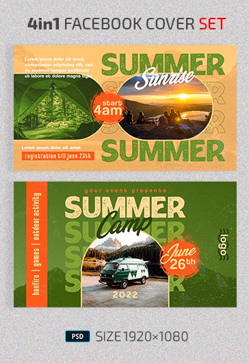Vintage Summer Facebook Covers