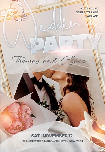 Incentive Flyer Template Wedding Wedding Event Agency Flyer Template