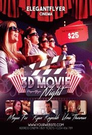Free Movie Night Flyers | elegantflyer.com