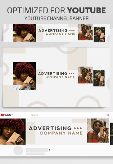 Advertising - Free Youtube Channel banner PSD Template - 10026820 | by ...