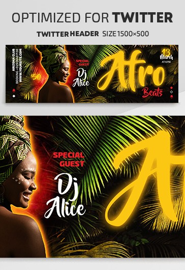 Black Simple Afro Beats Premium Social Media Template PSD | by Elegantflyer