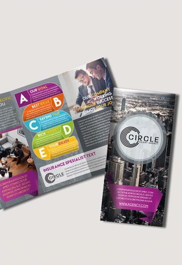 Agence - Modèle de brochure PSD triptyque PSD gratuit. - 10018024 | by ...