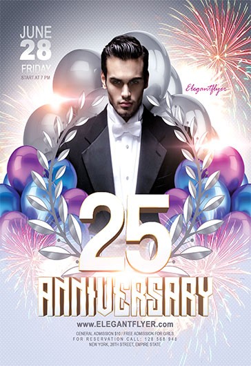 Free Anniversary Flyers | elegantflyer.com
