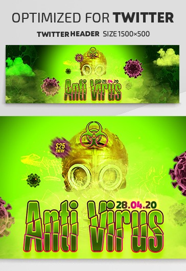 Green Creative Anti Virus Premium Social Media Template PSD | by ...