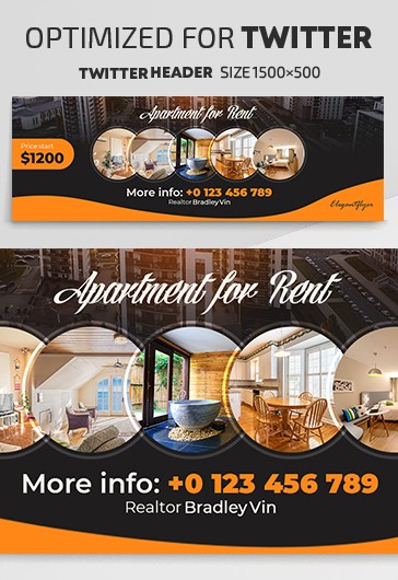 Black Modern Apartment For Rent Premium Social Media Template PSD | by ...