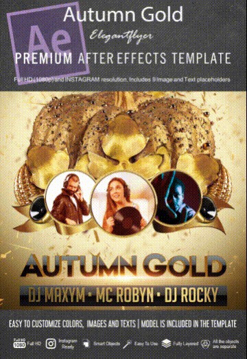 Free Motion Party Flyer Templates for After Effects - by ElegantFlyer