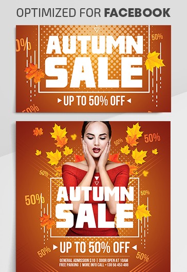 Yellow Bright Autumn Sale Facebook Free Social Media Template PSD | by ...