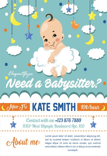 Free Baby Shower Flyers | elegantflyer.com