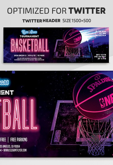 Blue Modern Basketball Premium Social Media Template PSD | by Elegantflyer