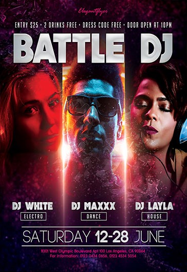 1000+ Free DJ Flyer Templates (PSD) - by ElegantFlyer