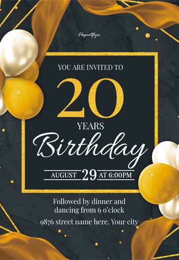 1000+ Birthday Invitation PSD Templates Available for Free