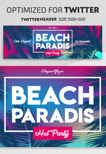 Birthday Invitation - Free Vector Twitter Header EPS Template ...