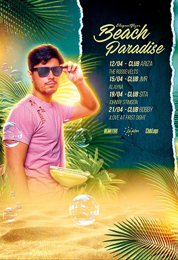 Free Beach Party Flyers | elegantflyer.com