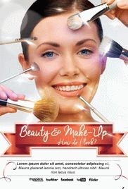 White Simple Beauty Make-Up Premium Flyer Template PSD | by Elegantflyer