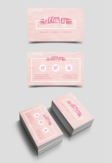 Blue Creative Spa Salon Free Business Card Template PSD | by Elegantflyer