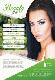 Folletos gratuitos de salón de belleza | elegantflyer.com