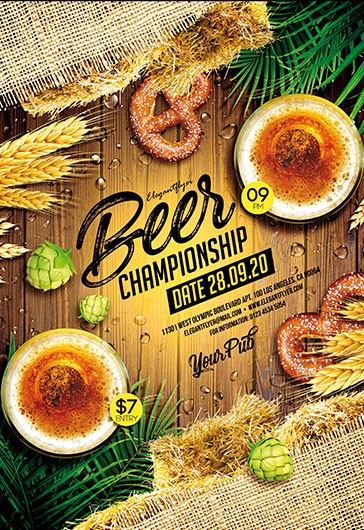 Free Beer Flyers | elegantflyer.com