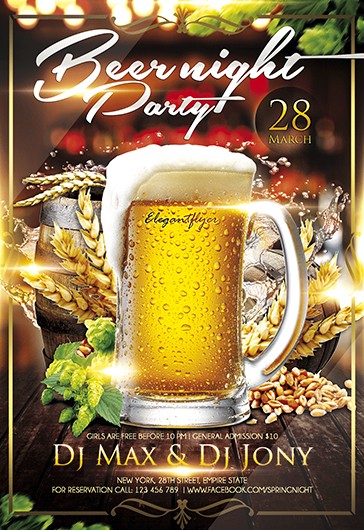 1000+ Free Beer Flyer Templates (PSD) - by Elegantflyer