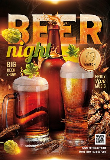 1000+ Free Beer Flyer Templates (PSD) - by Elegantflyer