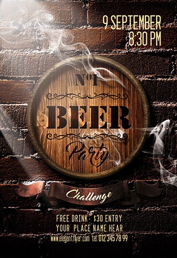 Free Beer Flyers | elegantflyer.com