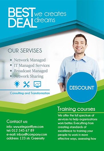 White Simple Best deal Premium Flyer Template PSD | by Elegantflyer