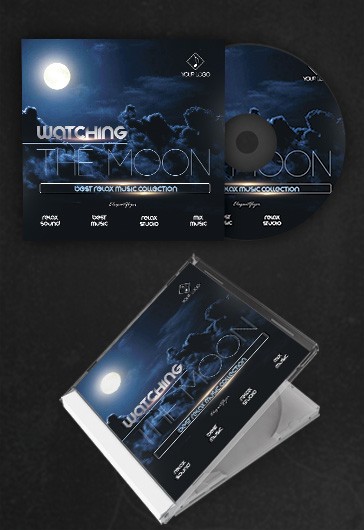 Blue Creative Best Relax Music Premium CD Album Cover Template PSD | by ...