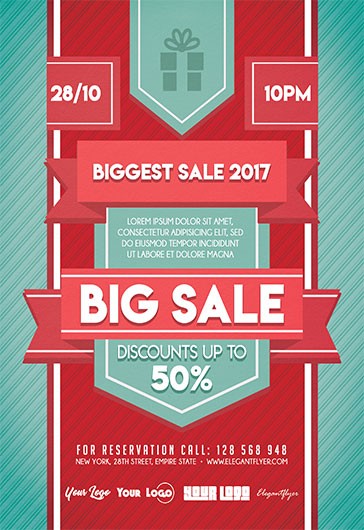 1000+ plantillas gratuitas de volantes de venta (PSD) - por Elegantflyer