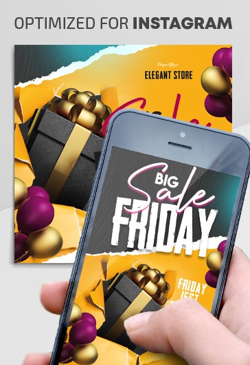 Big Sale Friday - Free Instagram Stories Template in PSD + Post ...