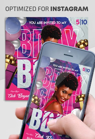 Birthday Invitation - Free Instagram Stories Template in PSD + Post ...