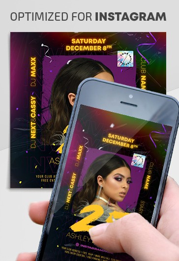 Birthday Invitation - Free Instagram Stories Template in PSD + Post ...